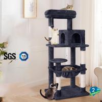 China Indoor Cat Tree Furniture Activity Center with Scratching Posts and Dangling Ball - Multi-Level Pet House with SISAL & Wood Construction for sale