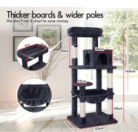 China Indoor Cat Tree Furniture Activity Center with Scratching Posts and Dangling Ball - Multi-Level Pet House with SISAL & Wood Construction for sale