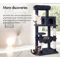China Indoor Cat Tree Furniture Activity Center with Scratching Posts and Dangling Ball - Multi-Level Pet House with SISAL & Wood Construction for sale
