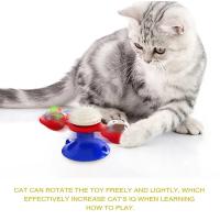 China TPR Food Dispenser Interactive Cat Toy for Indoor Cats ABS Material 6x6cm for sale