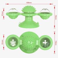 China TPR Wall Mounted Suction Cup Cat Toy with Built-in Catnip Interactive Puzzle for Cats 10cm for sale