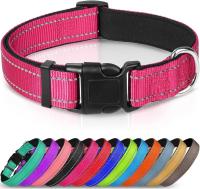China Adjustable Waterproof Flashing Light Up Dog Collar for Nighttime Walking Customized for sale