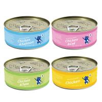 China 85g High Protein Wet Cat Food Multiple Flavors Private Label Canned Cat Food for Health for sale