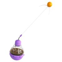 China Custom Logo Slow Food Dispenser Feeder Cat Toy Balls Interactive for Indoor Cats 5cm for sale