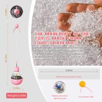 China Custom Logo Slow Food Dispenser Feeder Cat Toy Balls Interactive for Indoor Cats 5cm for sale
