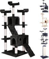 China Large Plush Cat Scratching Tree 170cm Sisal Cat Tower for Indoor Cats and Small Animals for sale