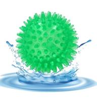 China TPR Squeaky Tooth Cleaning Ball Dog Toy for Pet Teeth Training Chewing 6cm for sale