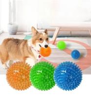 China TPR Squeaky Tooth Cleaning Ball Dog Toy for Pet Teeth Training Chewing 6cm for sale