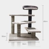 China Sisal Cat House with Toys Scratching Post Climbing Activity Tower for Indoor Cats for sale