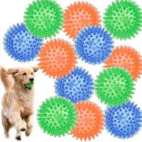 China Non Toxic TPR Dog Chew Toy Ball for Teeth Cleaning with Squeaker 6cm for sale
