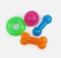 China Dog Soft Chew Toys Durable TPR Bone Shape for Interactive Training and Teeth Cleaning for sale