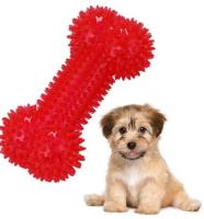 China Dog Soft Chew Toys Durable TPR Bone Shape for Interactive Training and Teeth Cleaning for sale