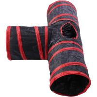 China Safe and Durable Foldable Pet Tunnel Polyester Extensible Cat Play Tent Interactive Toy for sale