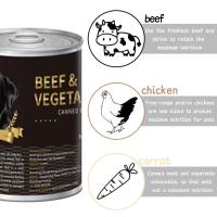 China 375g Wet Canned Pet Food with Vegetables - Beef & Chicken Varieties for Cats and Dogs All Life Stages for sale