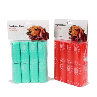 China 20 Micron Thickened Biodegradable Dog Poop Bags with Holder - HDPE+EPI Compostable Pet Waste Disposal for sale