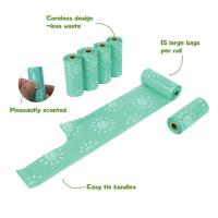 China 20 Micron Thickened Biodegradable Dog Poop Bags with Holder - HDPE+EPI Compostable Pet Waste Disposal for sale