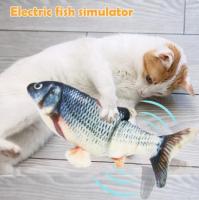 China Interactive Cat Toy Realistic Flopping Fish with Catnip USB Charging 5V 2A for Indoor Cats for sale
