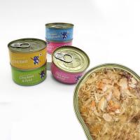 China Premium Canned Cat Food Snacks 85g Salmon Chicken High Protein Wet Cat Treats for sale
