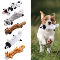 China No Stuffing Plush Dog Toy Squeaky Chew Toy for Small Medium Large Dogs Durable Puppy Teething for sale