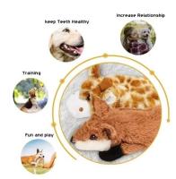 China No Stuffing Plush Dog Toy Squeaky Chew Toy for Small Medium Large Dogs Durable Puppy Teething for sale
