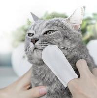 China No-Rinse Pet Teeth Cleaning Wipes for Dogs and Cats - Hypoallergenic Finger Toothbrush with Aloe & Vitamin E Formula for sale