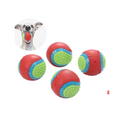 China High Bounce Natural Rubber Dog Ball Indestructible Aggressive Chewers Pet Toy 2.5 Inch for sale