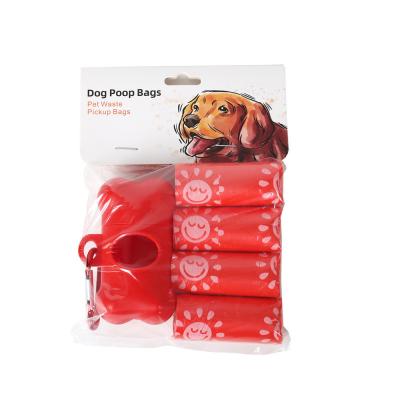 China 20 Micron Thick Compostable Dog Waste Bags with 4.4lb Capacity and Free Dispenser for sale