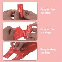 China 20 Micron Thick Compostable Dog Waste Bags with 4.4lb Capacity and Free Dispenser for sale