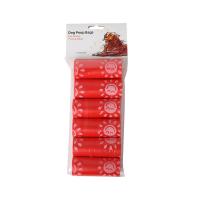 China 20 Micron Thick Compostable Dog Waste Bags with 4.4lb Capacity and Free Dispenser for sale