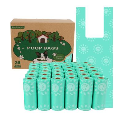 China Biodegradable Dog Poop Bags 20 Micron Thick with 4.4lb Capacity - Customizable Scented or Unscented Options for sale