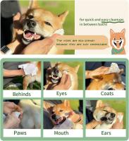 China Biodegradable Natural Pet Wet Wipes 200x200mm Gentle Eco-Friendly Grooming for Dogs Cats for sale