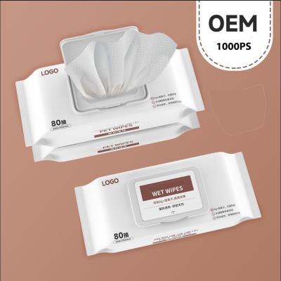 China 150x200mm Soft Eco-Friendly Pet Wipes for Dogs 100 Pcs Spunlace Nonwoven Removes Odors for sale