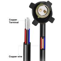 China Motorcycle Headlight Lamp Bulb Holder Plus Loose Cap 180mm With Protector CG-125 Sample for sale