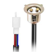 China Customized 180mm Motorcycle Head Light Socket Bulb Holder with Lighting Function for sale