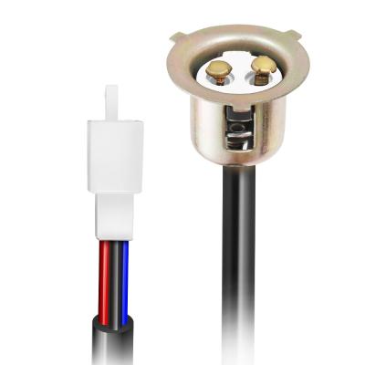 China Customized 180mm Motorcycle Head Light Socket Bulb Holder with Lighting Function for sale