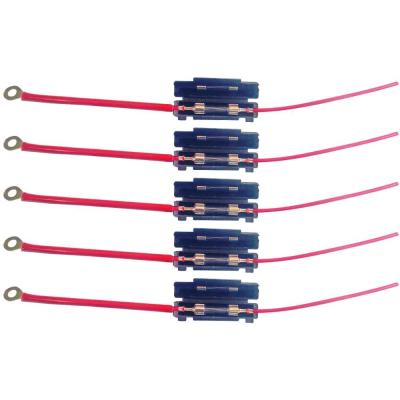 China Double Solder Protection Motorcycle In-Line Fuse Holder Box 26cm for Moped Scooter ATV for sale