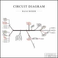 China BAJAJ BOXER Motorcycle Wiring Harness Electric Cables Wire Loom 12V Replacement for sale