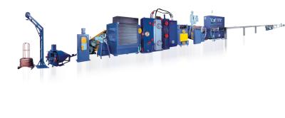 China Cat5 Cat6 Lan Cable Making Machine Tandem Line With Wire Drawing for sale