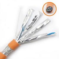 China 23AWG 8 Bare Copper Conductors LAN Network Cable SFTP Cat6 Cat7 for sale