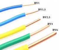 China copper core PVC insulation PVC sheath power cable BVV 0.75mm~10mm 70 degree 300/500V electric wire for sale