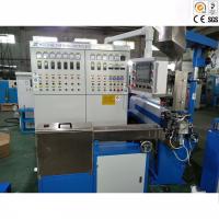 China OD1.5 - 8.0mm Wire And Cable Extrusion Line High Efficiency Capacity 100-120Kg / Hr for sale