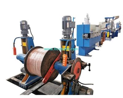 China 50mm2 PE PVC Jacket Wire Extrusion Machine 200M/Min for sale