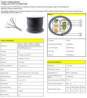 China 305m UTP CAT6A Network Communication Cable With CCA CCS for sale