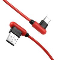 China 90 Degree Elbow USB Type C Cable 1.2M 1.5M For Playing Games for sale