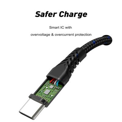 China 60W Fast Charging Type C Charger Cord 6ft 10ft for sale