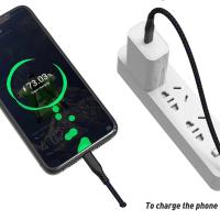 China 60W Fast Charging Type C Charger Cord 6ft 10ft for sale