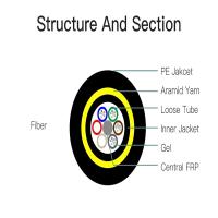 China ASSS SM G652D Fiber Optic Cable With LDPE Jacket for sale
