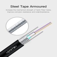 China Loose Tube 2 4 8 12 Core G652D G657A Fiber Optic Cable GYXTW for sale