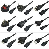 China EU Plug PVC Jacket Peripheral Power Cable OD6.8mm For Computer for sale