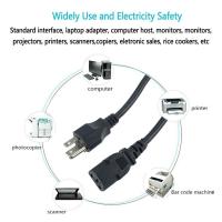 China EU Plug PVC Jacket Peripheral Power Cable OD6.8mm For Computer for sale